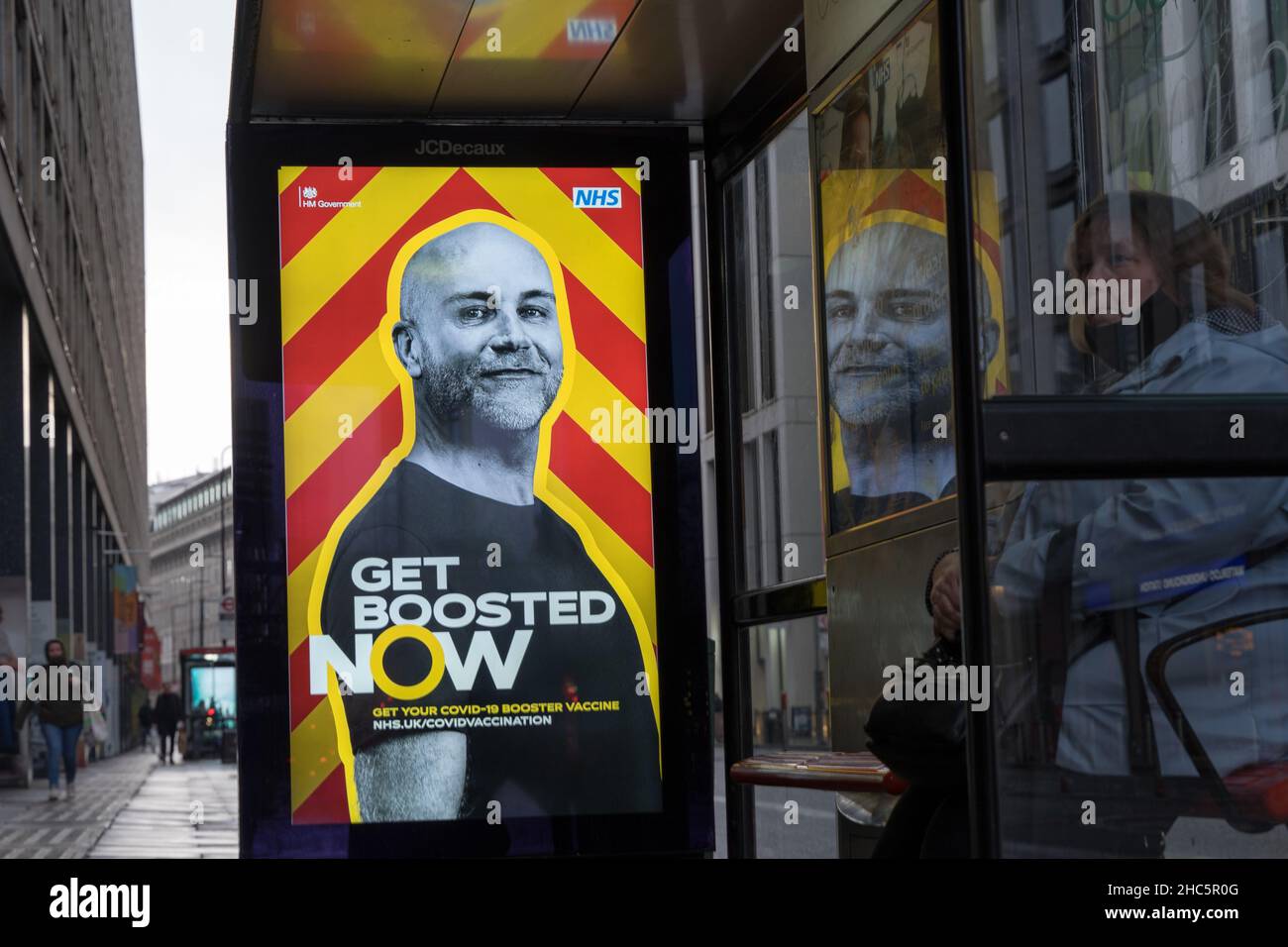 GET Boosted NOW advertising on JCDEcaus LED Screen at bus stop Stock ...