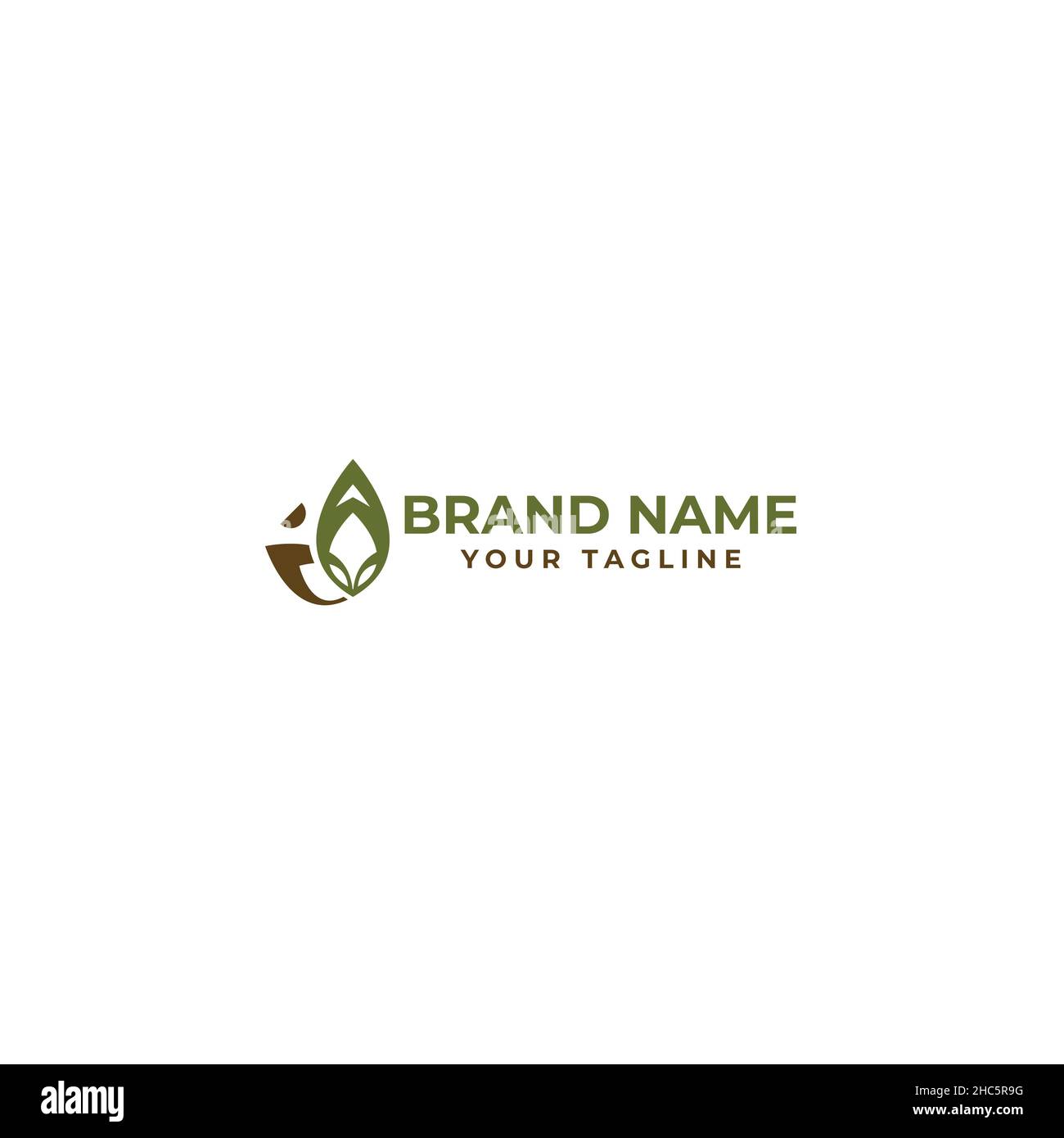 Minimalist design simple Brand Name logo design Stock Vector Image ...
