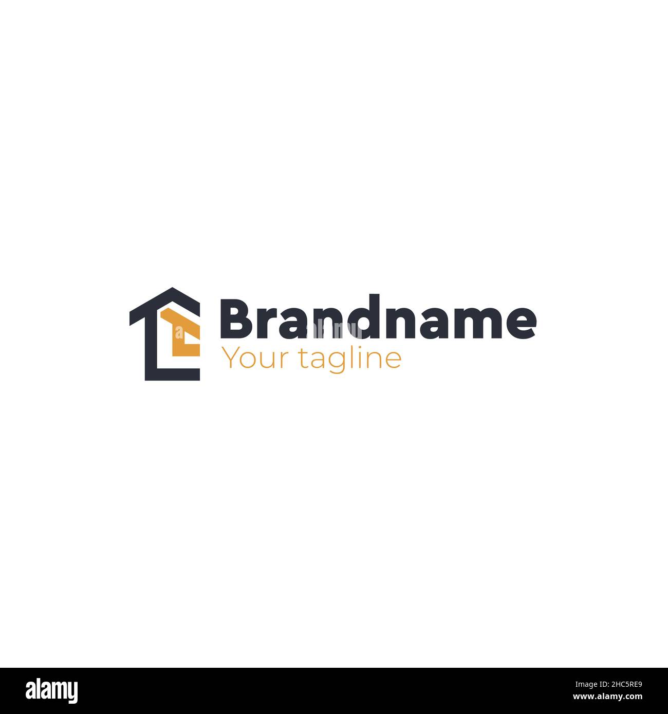 Minimalist design simple Brand Name logo design Stock Vector Image ...