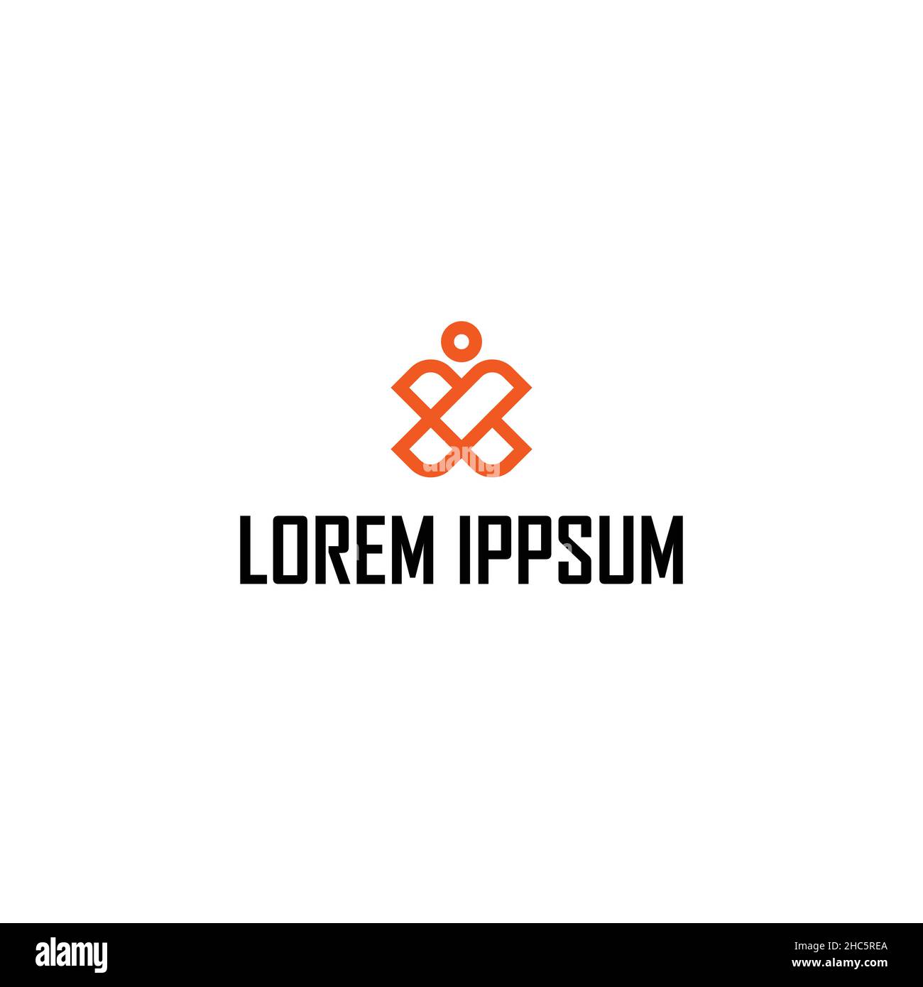 Minimalist simple design LOREM IPSUM logo design Stock Vector Image ...