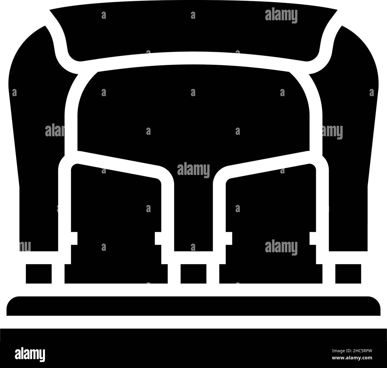 three-hole punch glyph icon vector illustration Stock Vector Image ...