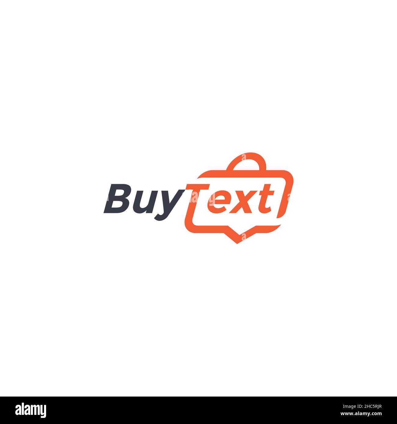 Modern flat simple design BUY TEXT logo design Stock Vector Image & Art ...