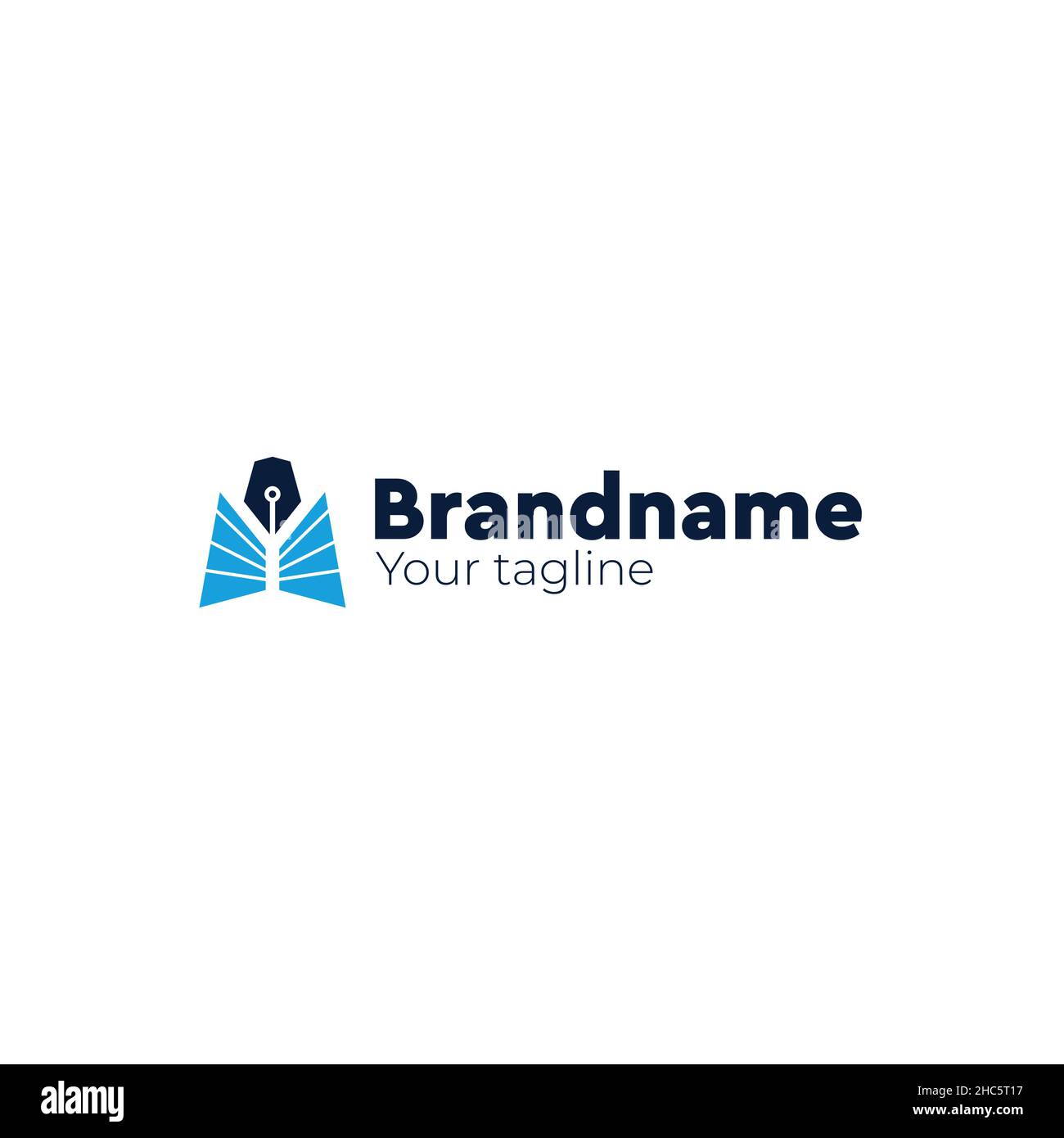 Minimalist design simple Brand Name logo design Stock Vector Image ...