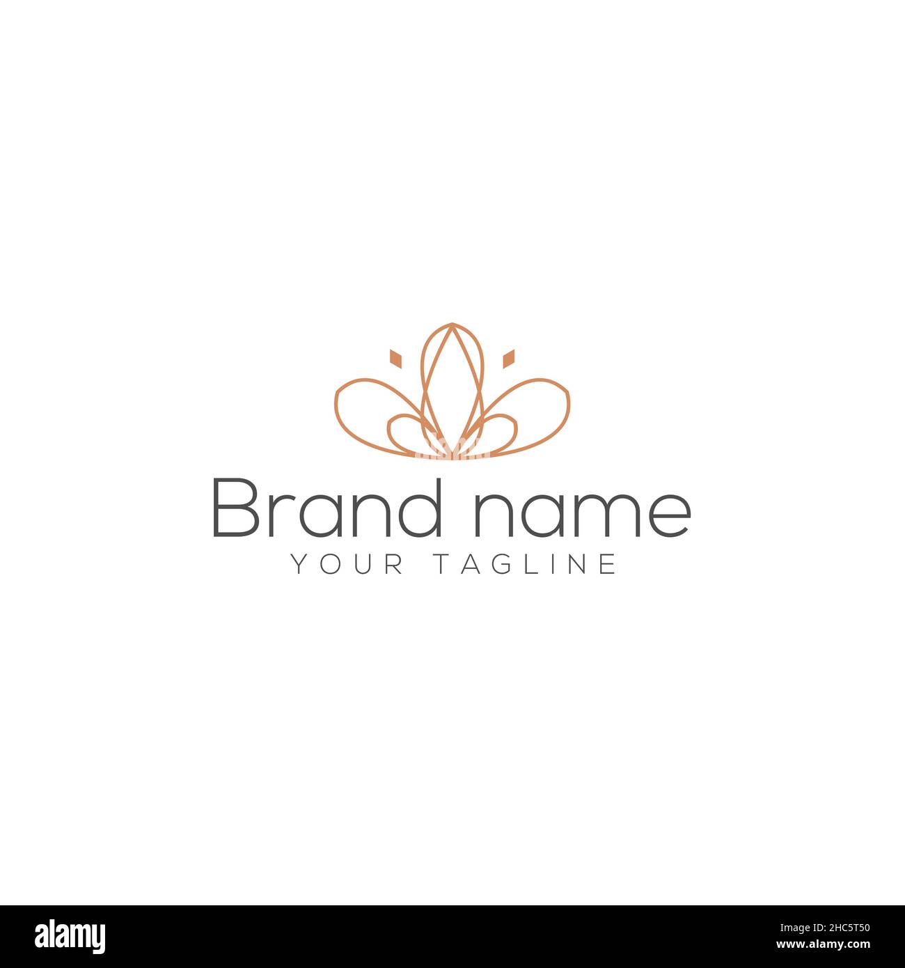 Minimalist design simple Brand Name logo design Stock Vector Image ...