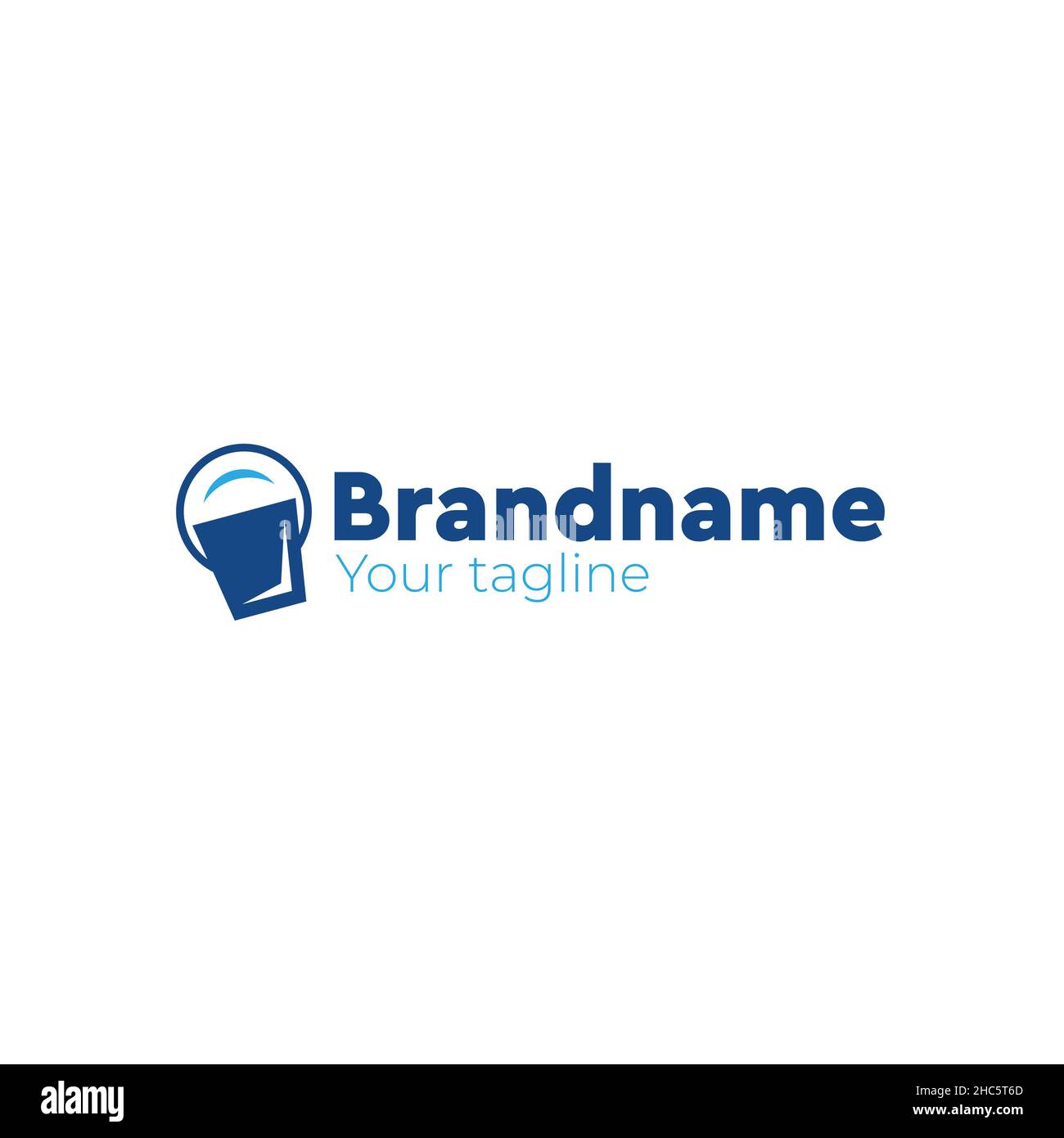 Minimalist design simple Brand Name logo design Stock Vector Image ...