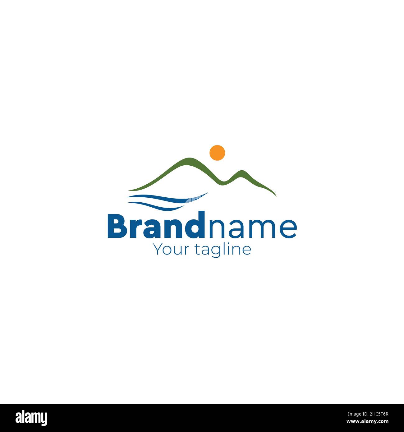 Minimalist design simple Brand Name logo design Stock Vector Image ...