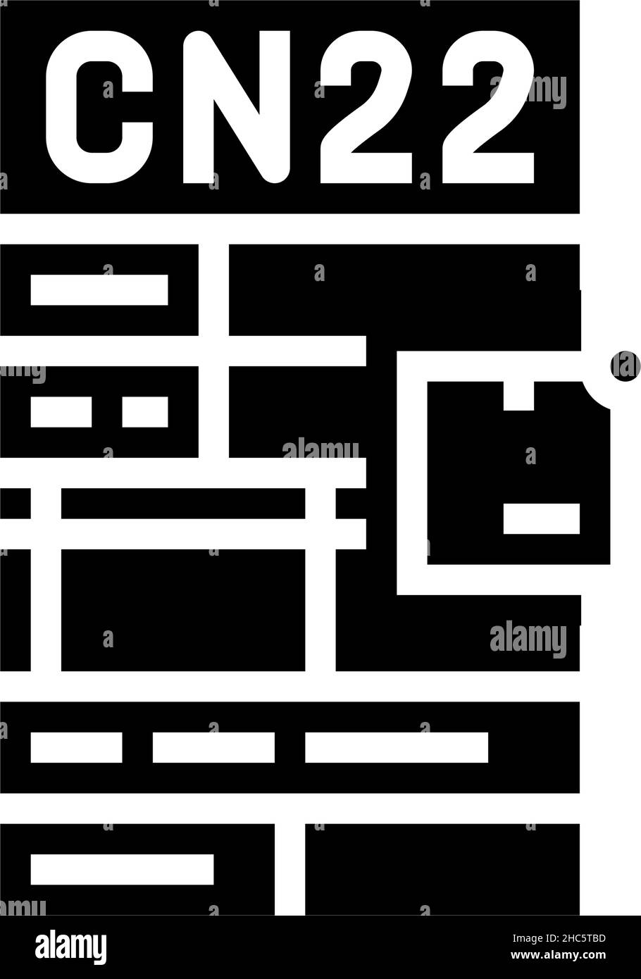 customs declaration glyph icon vector illustration Stock Vector Image ...