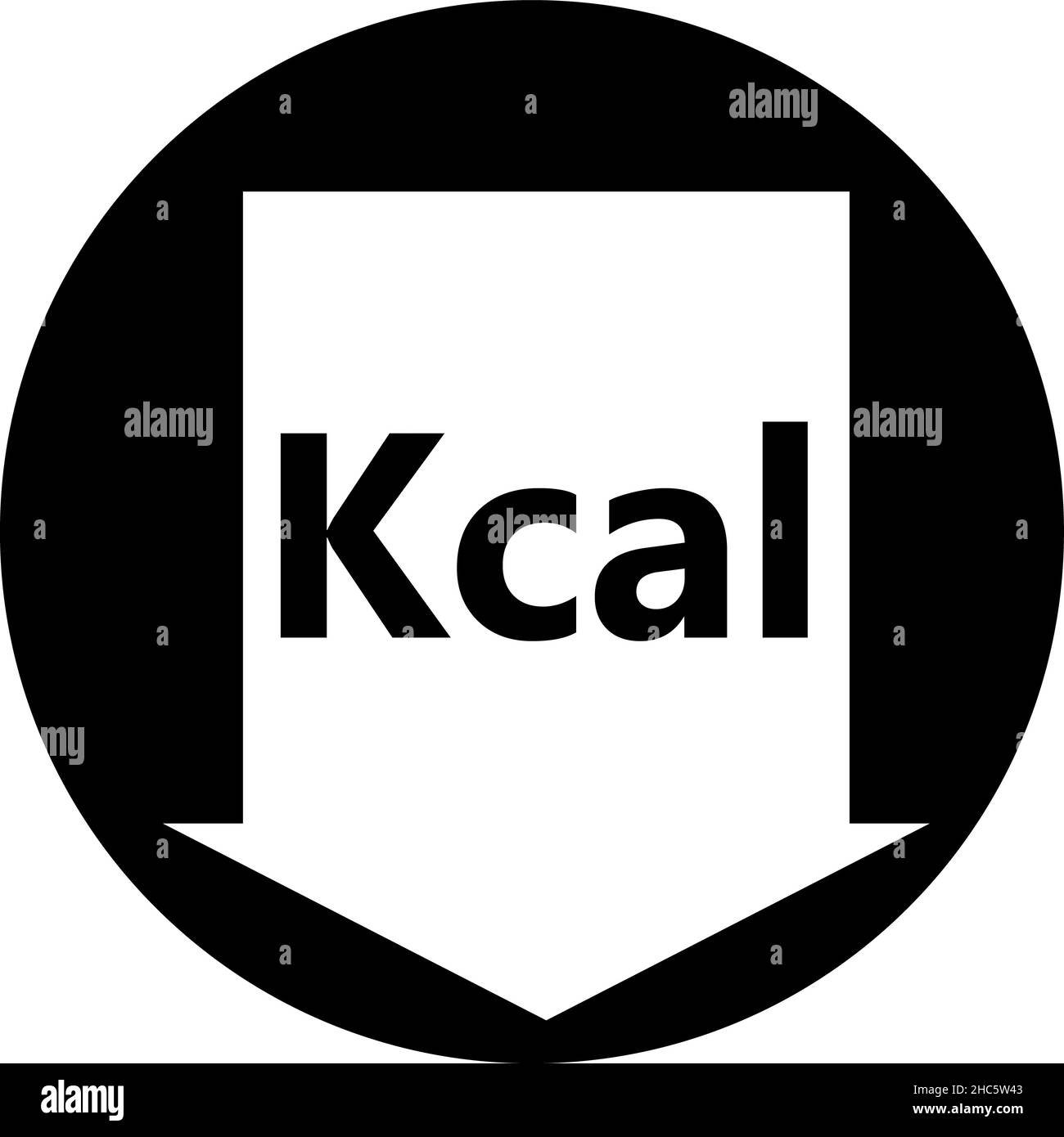 Calories reduction on white background. Kcal reduction symbol. Low ...