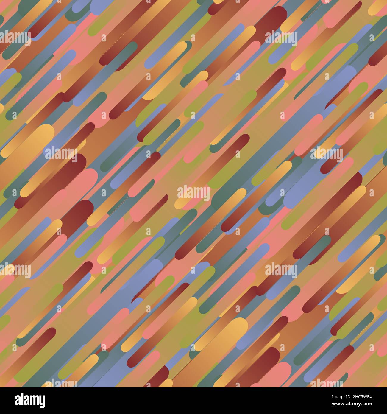Seamless funky pill shaped gradient lines surface pattern design for ...