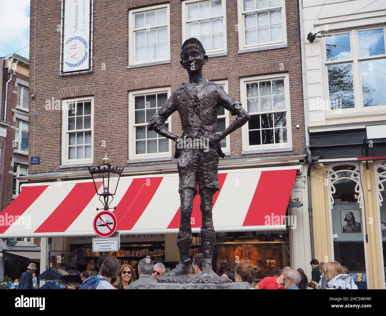 Little Darling statue memorial for a boy in Amsterdam Stock Photo - Alamy