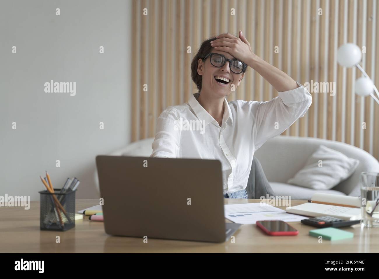 Happy overjoyed hi-res stock photography and images - Alamy