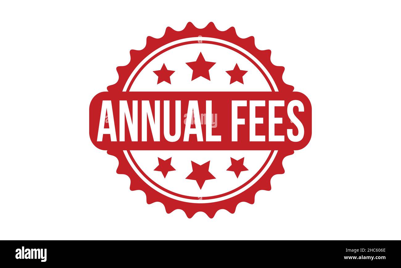 Annual Fees Rubber Grunge Stamp Seal Vector Illustration Stock Vector ...
