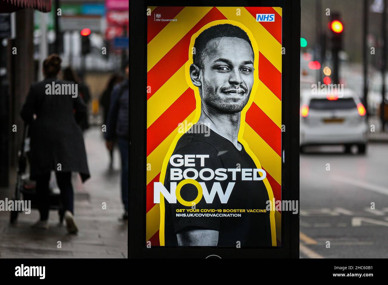 Get Boosted Now digital advert seen in London. (Photo by Dinendra Haria ...