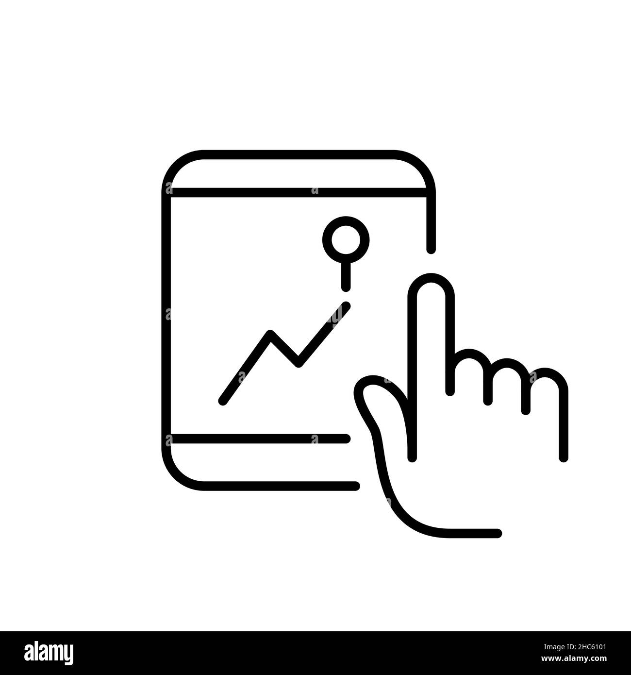 Finger tracking location on a tablet. Pixel perfect, editable stroke ...