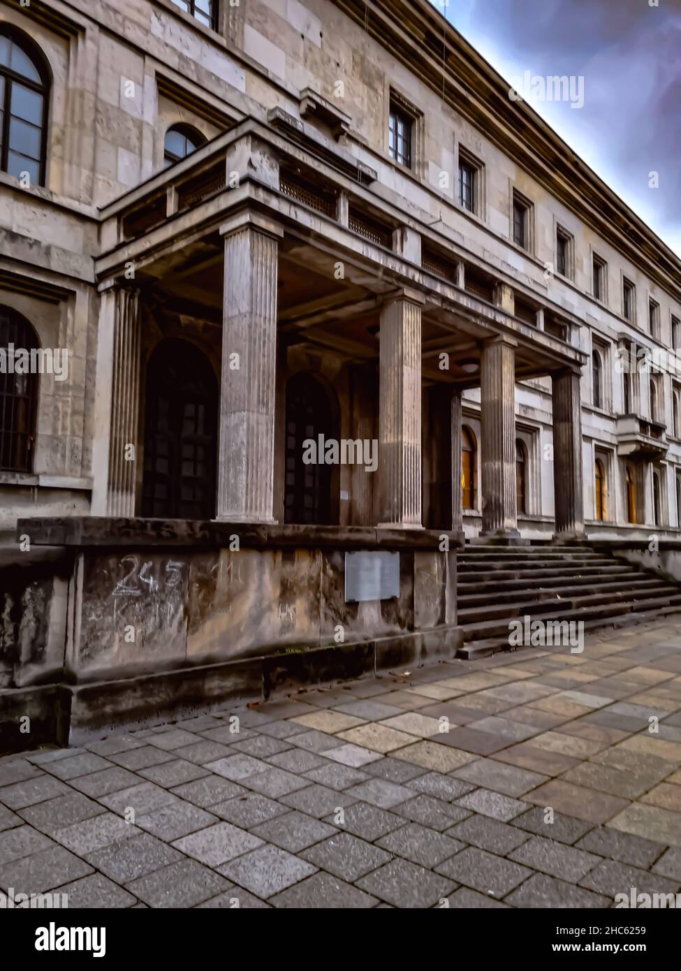 Vertical shot of the Fuhrerbau building in Germany Stock Photo - Alamy