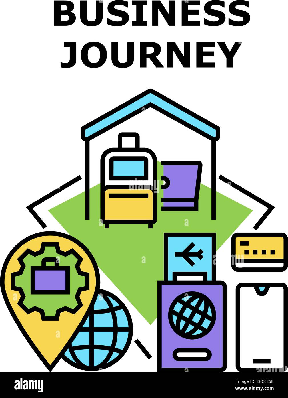 Business journey icon vector illustration Stock Vector Image & Art - Alamy