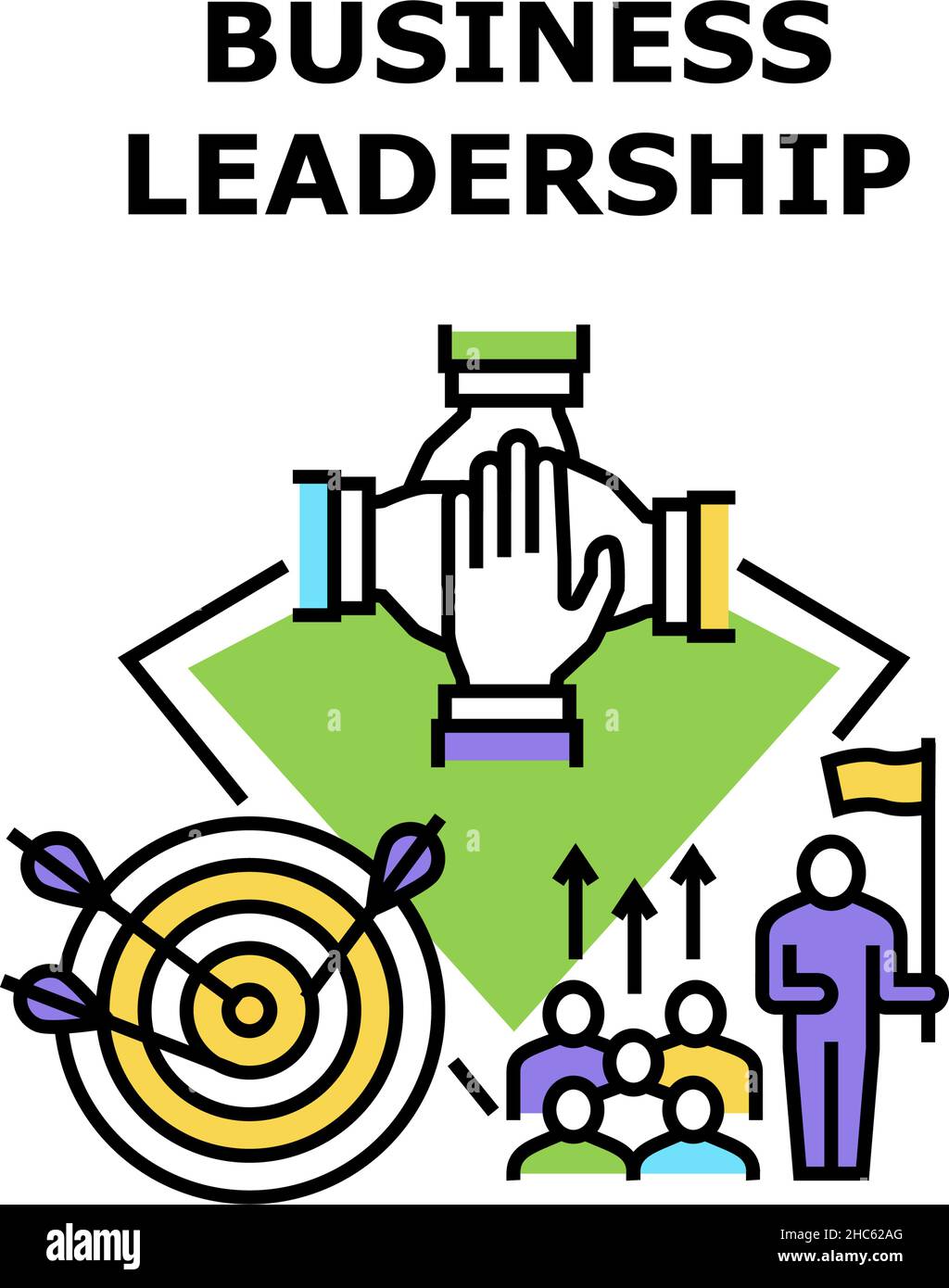 Business leadership icon vector illustration Stock Vector Image & Art ...