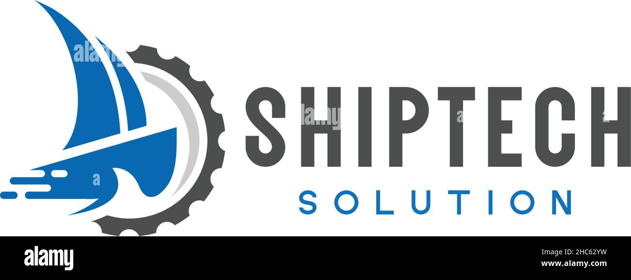 Colorful design SHIPTECH solution logo design Stock Vector Image & Art ...