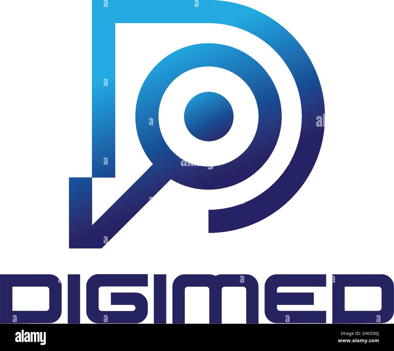 Modern simple design DIGI MED find logo design Stock Vector Image & Art ...