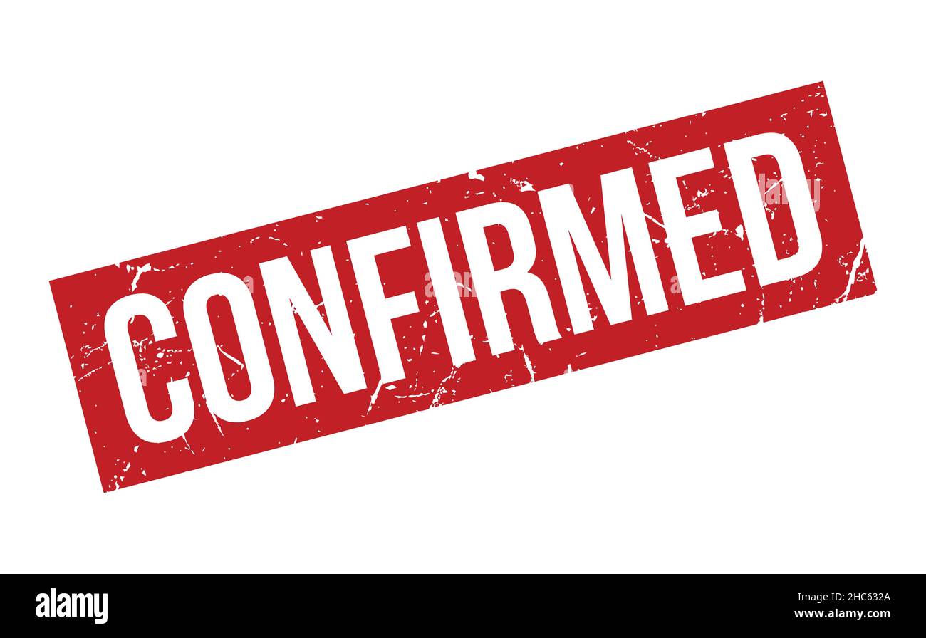 Confirmed Rubber Stamp Red Confirmed Rubber Grunge Stamp Seal Vector