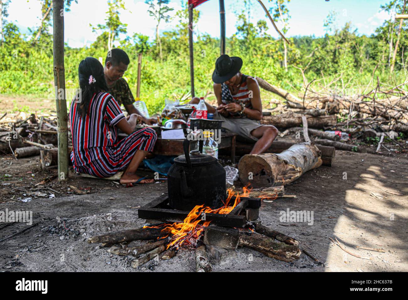Kayin State, Myanmar. 18th Nov, 2021. Members of People Deference ...