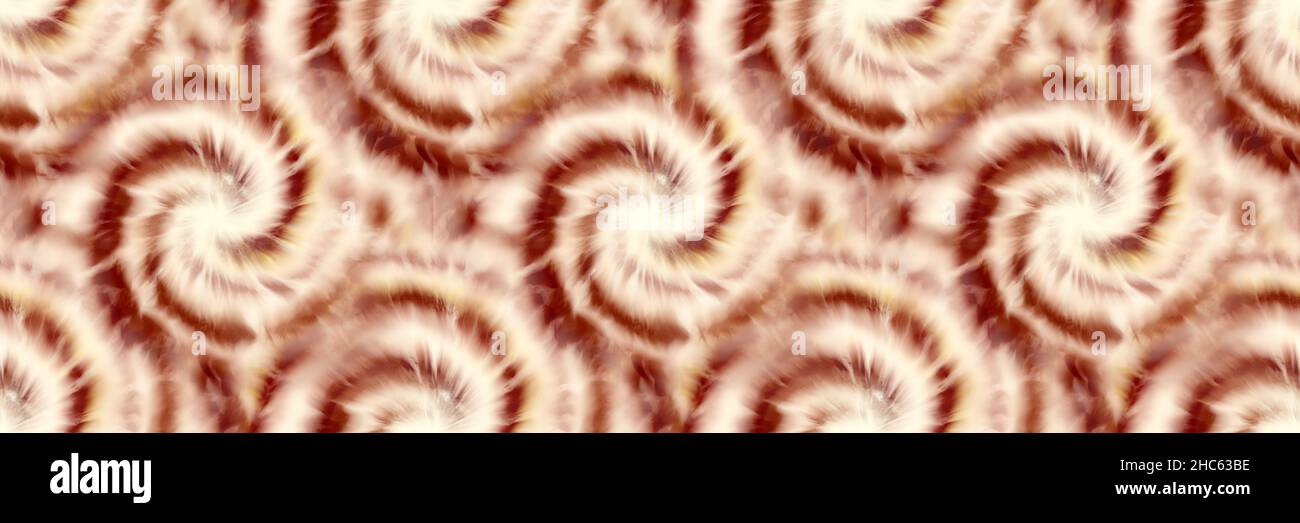 Seamless funky 1970s tie dye border motif pattern for surface design ...