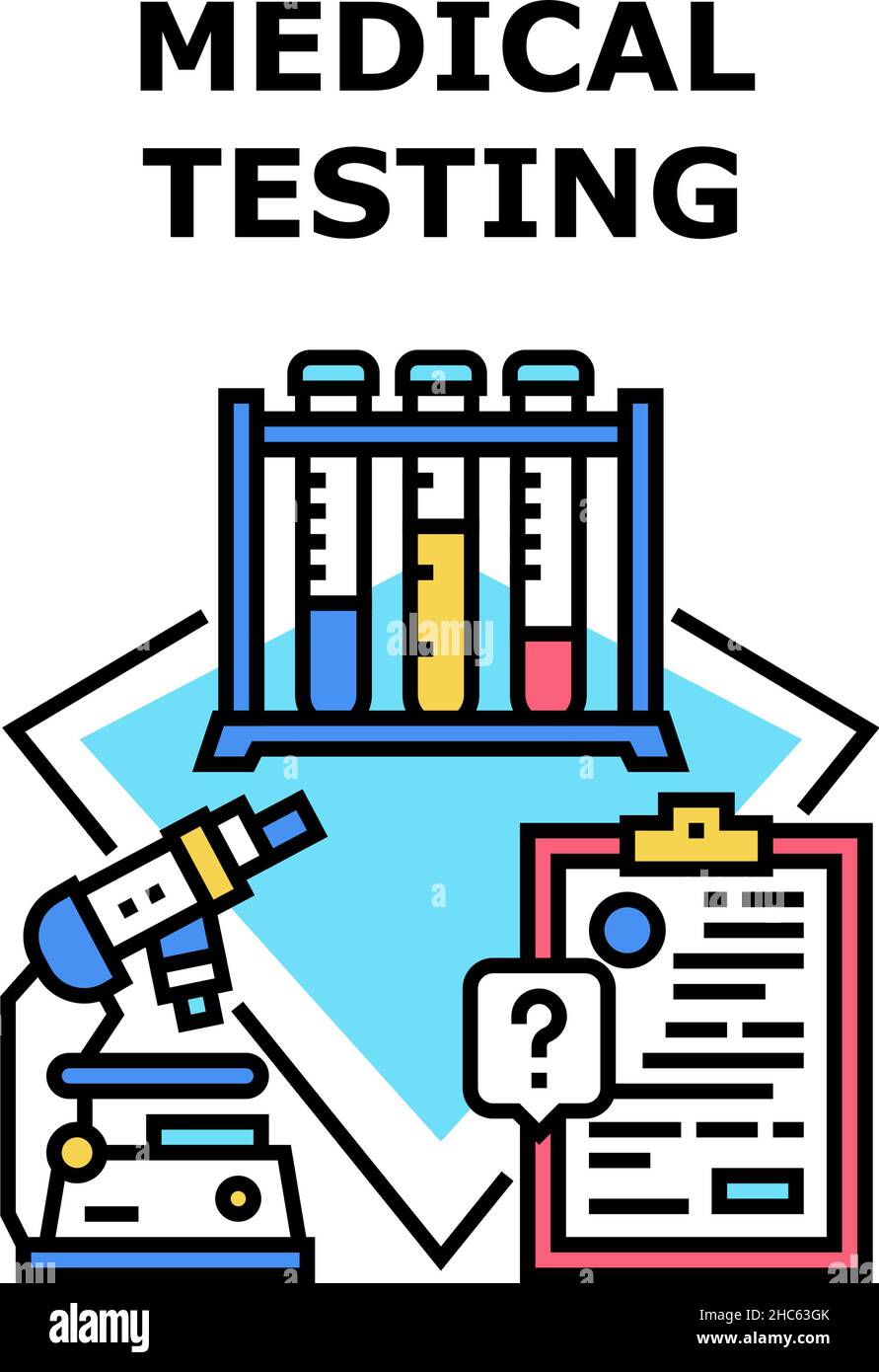 Medical Testing Icon Vector Illustration Stock Vector Image And Art Alamy