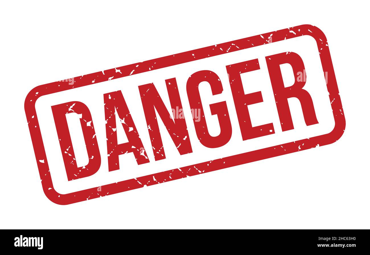 Danger Rubber Stamp. Red Danger Rubber Grunge Stamp Seal Vector ...