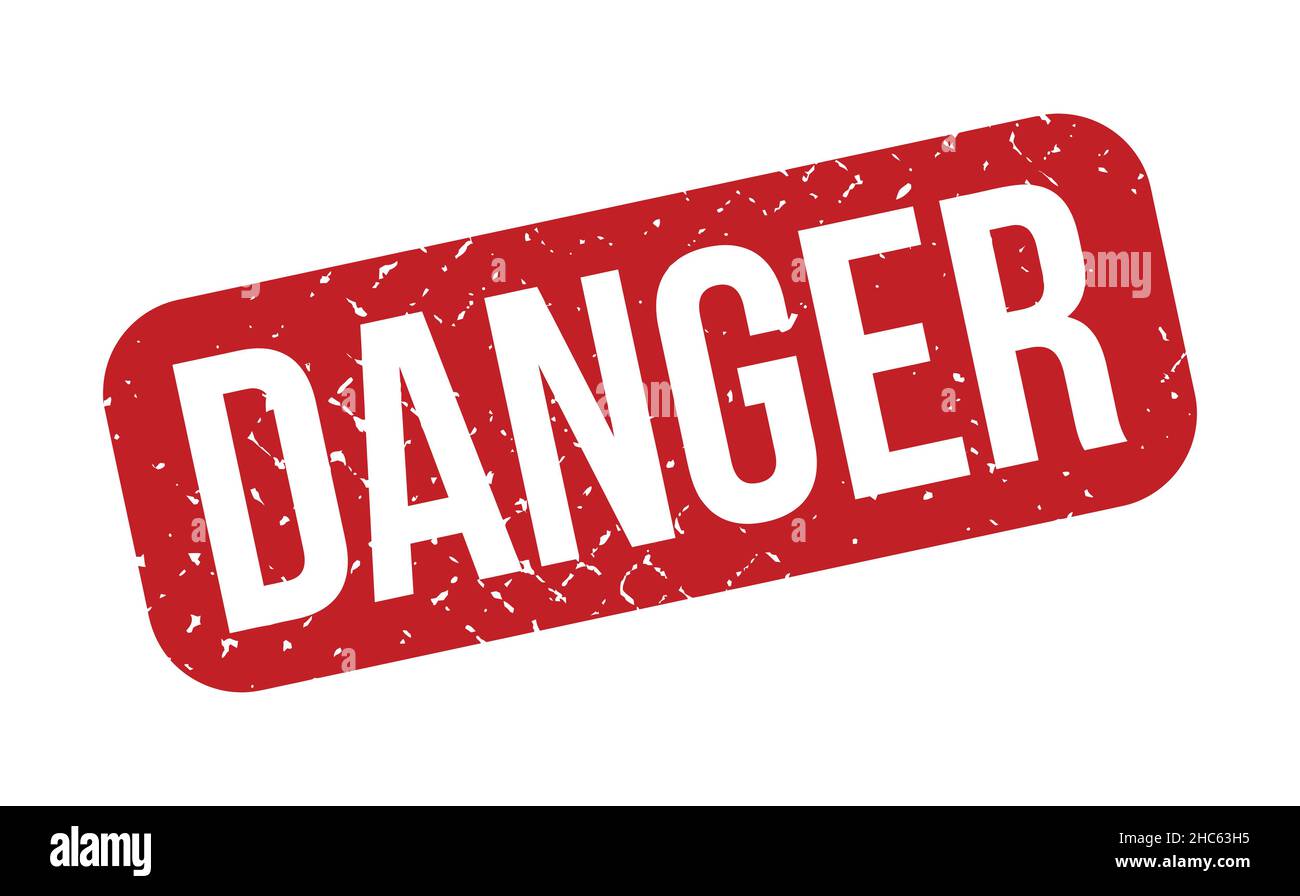 Danger Rubber Stamp. Red Danger Rubber Grunge Stamp Seal Vector ...