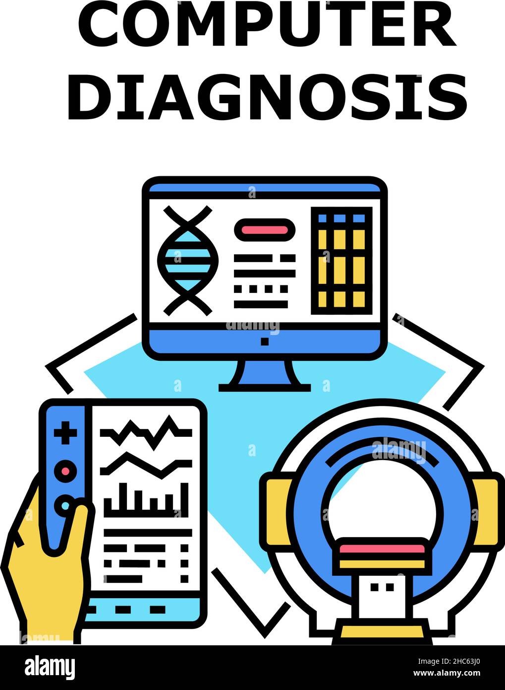 Medical diagnosis icon vector illustration Stock Vector Image & Art - Alamy