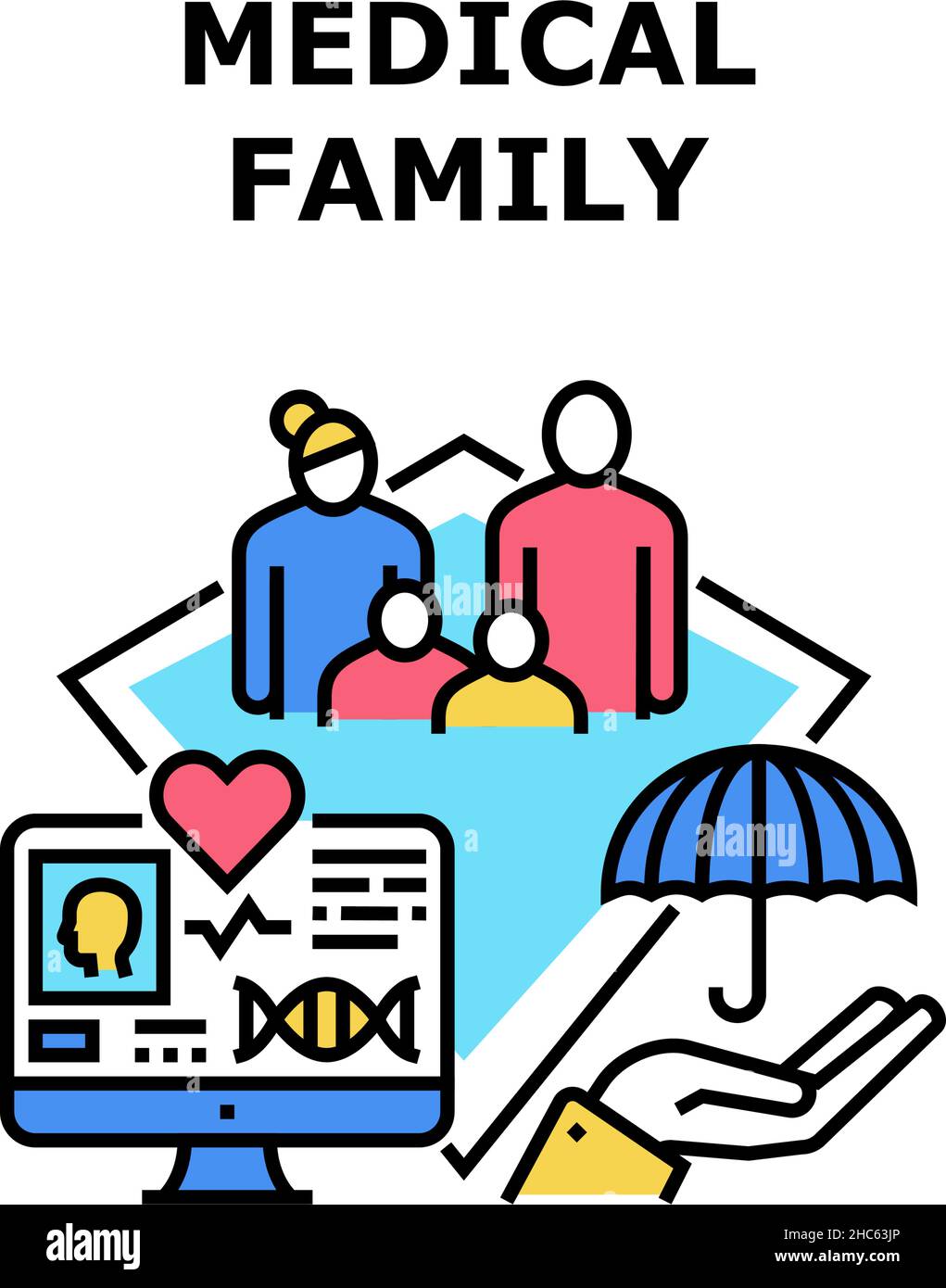 Medical family icon vector illustration Stock Vector Image & Art - Alamy