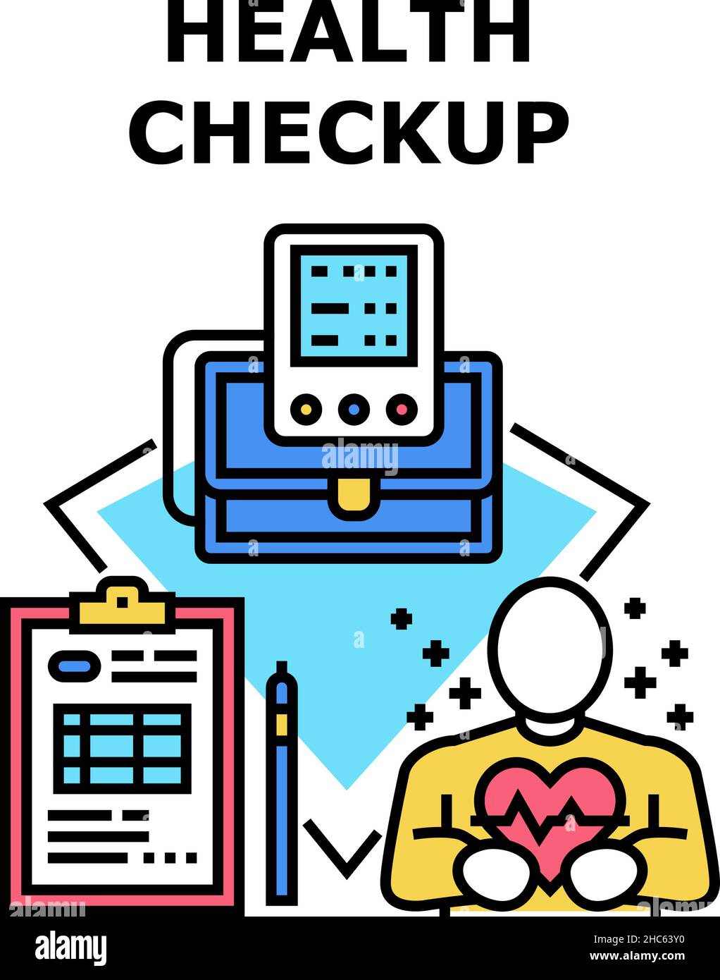 Health checkup icon vector illustration Stock Vector Image & Art - Alamy