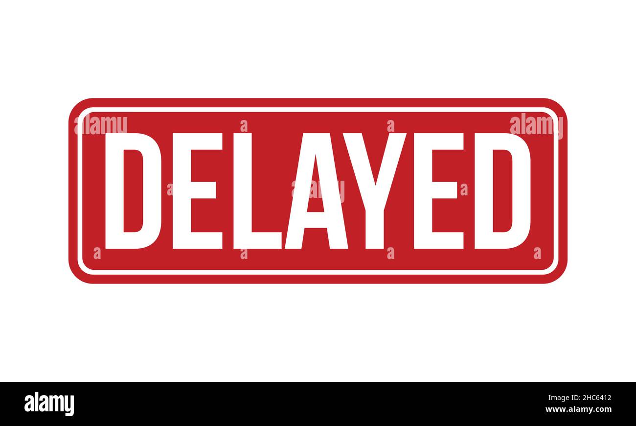 Delayed word Stock Vector Images - Alamy