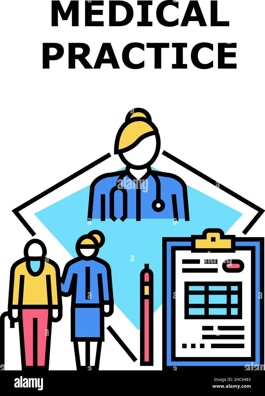 Medical practice icon vector illustration Stock Vector Image & Art - Alamy