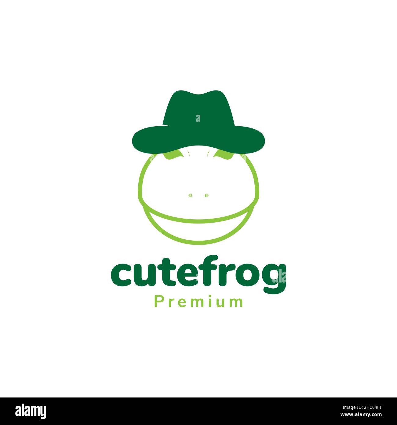 Frog face logo hi-res stock photography and images - Alamy