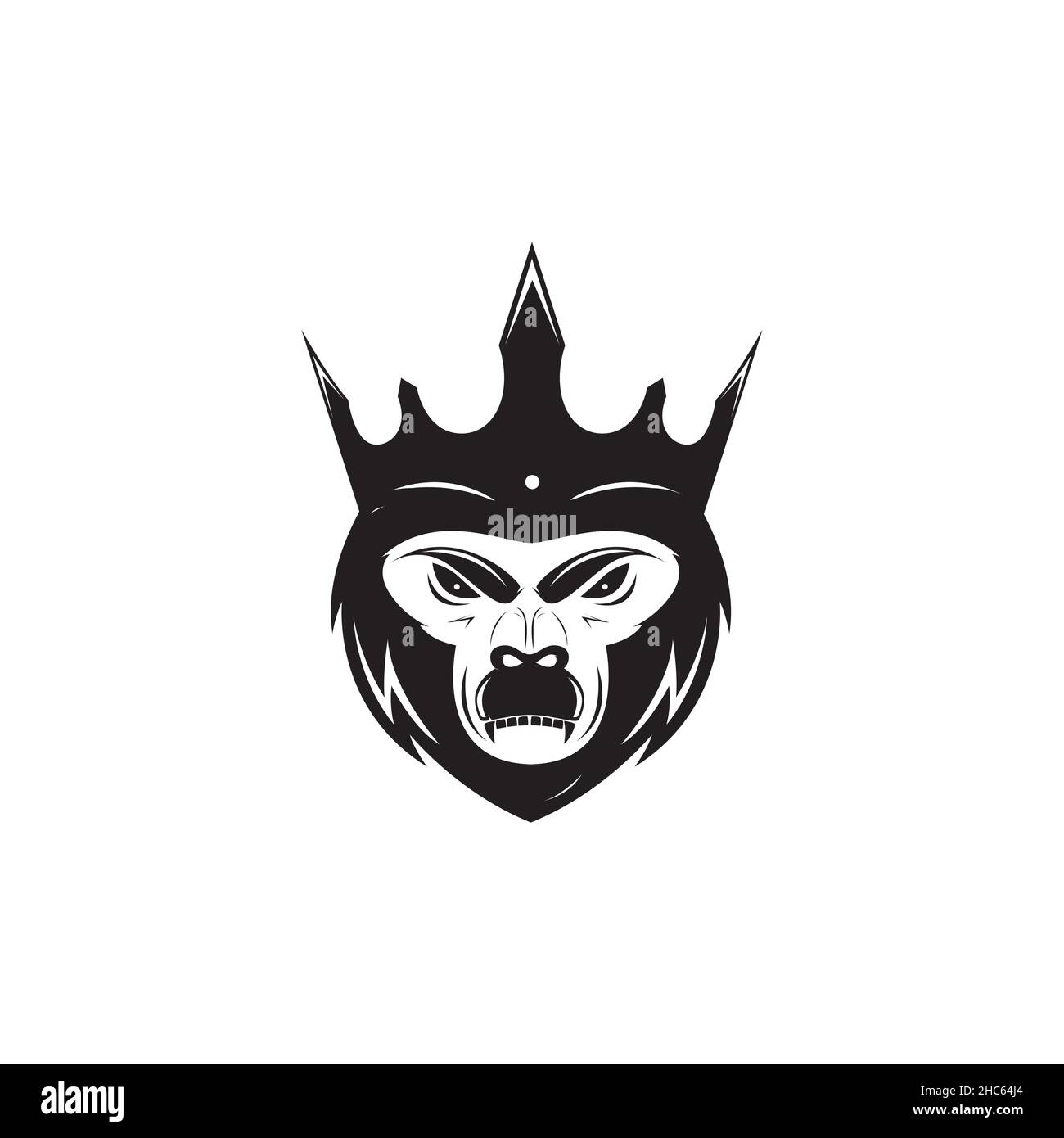 Gold monkey head Stock Vector Images - Alamy