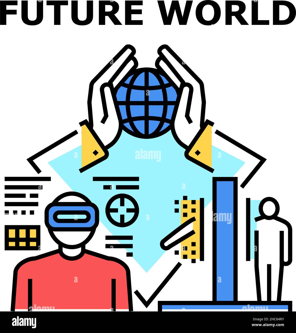 Future world icon vector illustration Stock Vector Image & Art - Alamy