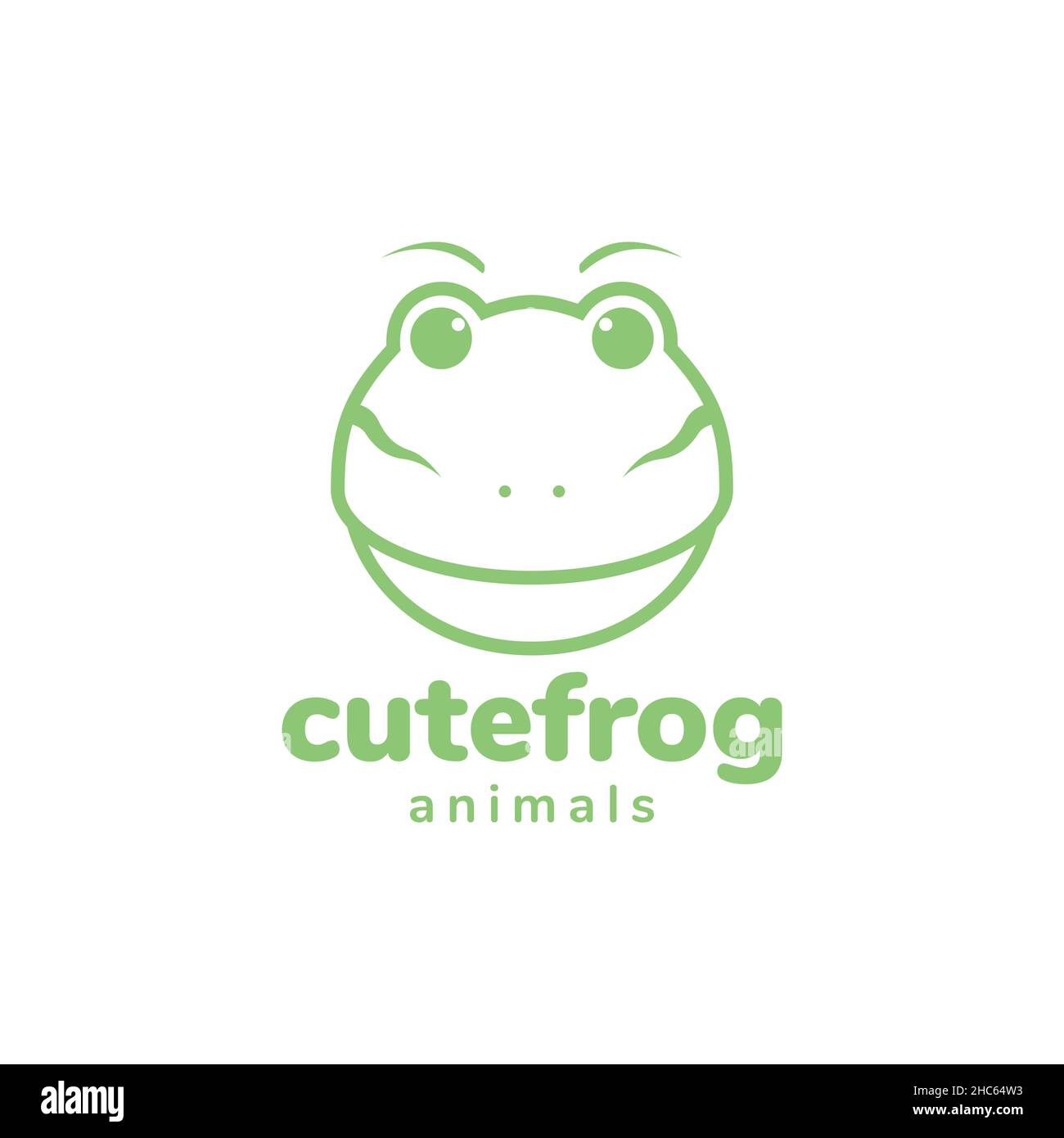 Frog face logo hi-res stock photography and images - Alamy