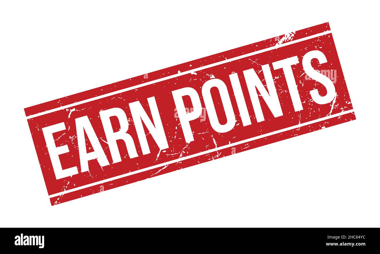 Earn Points Rubber Stamp. Red Best Service Rubber Grunge Stamp Seal ...