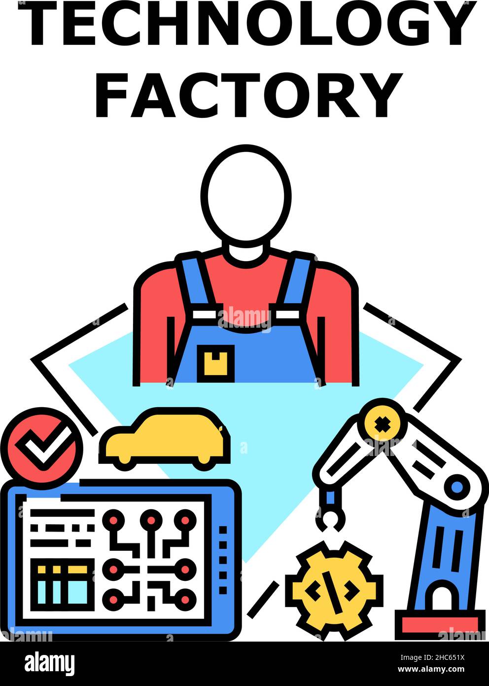 Technology factory icon vector illustration Stock Vector Image & Art ...