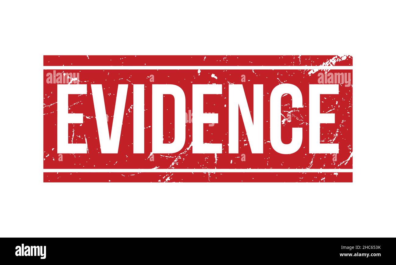 Evidence Rubber Grunge Stamp Seal Vector Illustration Stock Vector ...