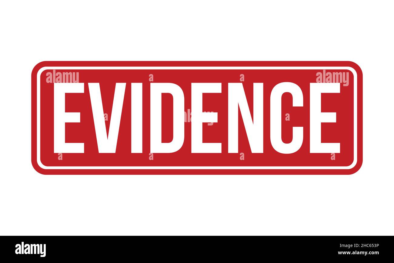 Evidence Rubber Grunge Stamp Seal Vector Illustration Stock Vector ...