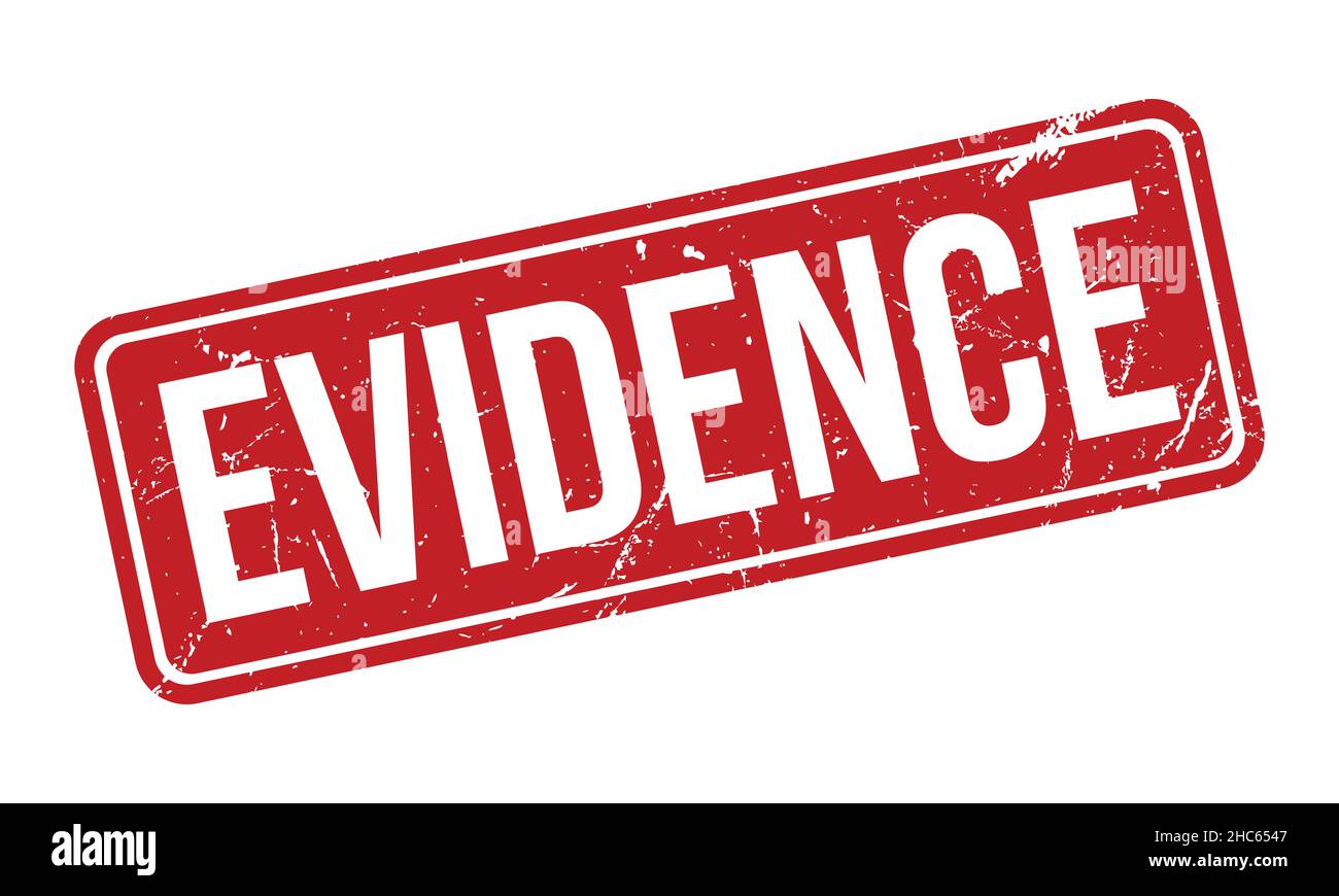 Evidence Rubber Grunge Stamp Seal Vector Illustration Stock Vector ...