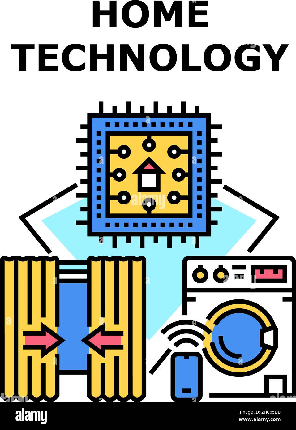 Home technology icon vector illustration Stock Vector Image & Art - Alamy