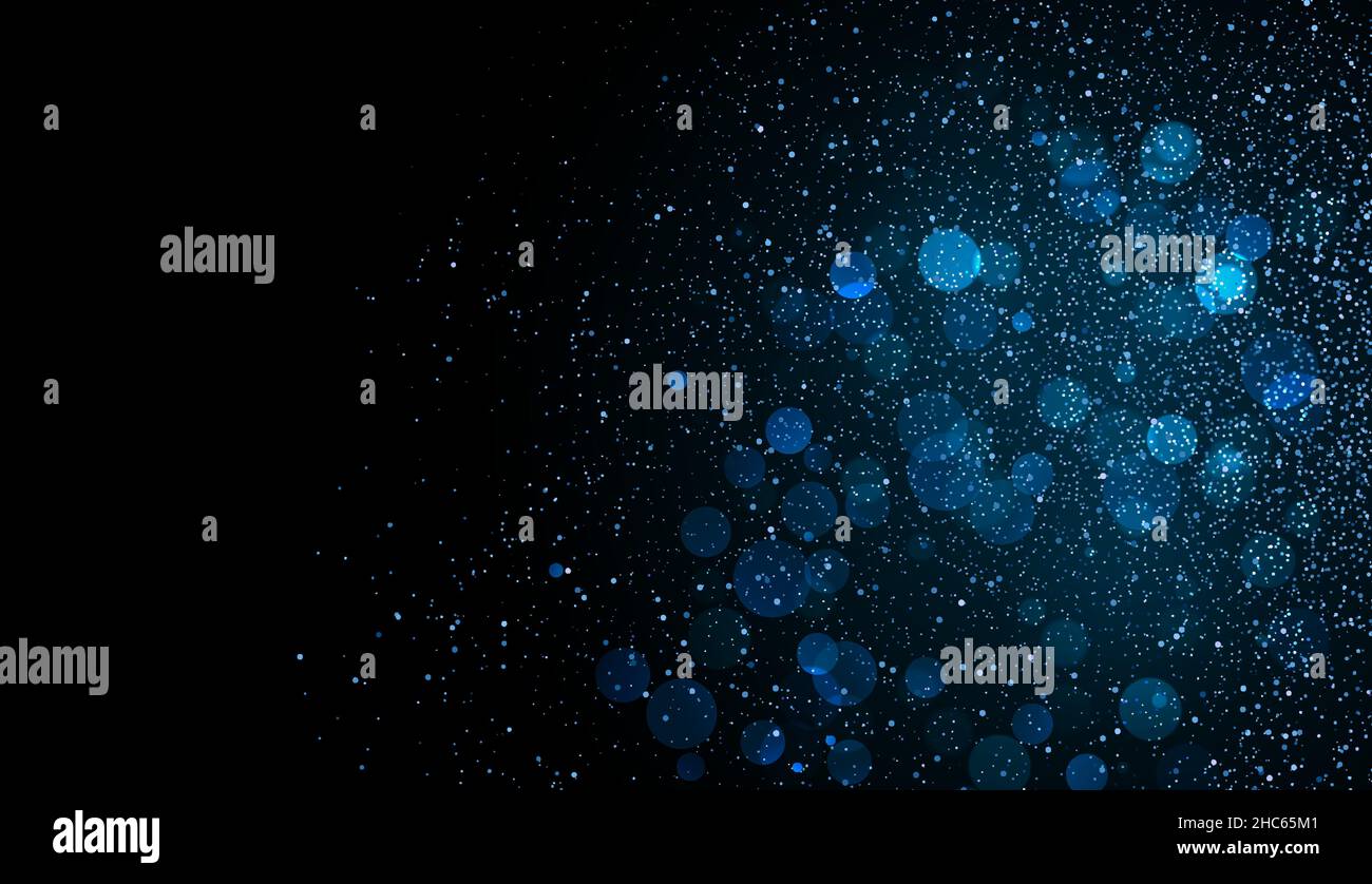 Blue color dust particle Stock Vector Images - Alamy