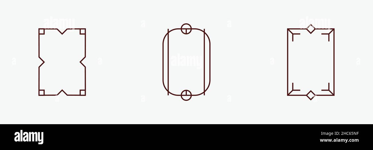 luxury frame symbol logo template. Frame design Stock Vector Image ...