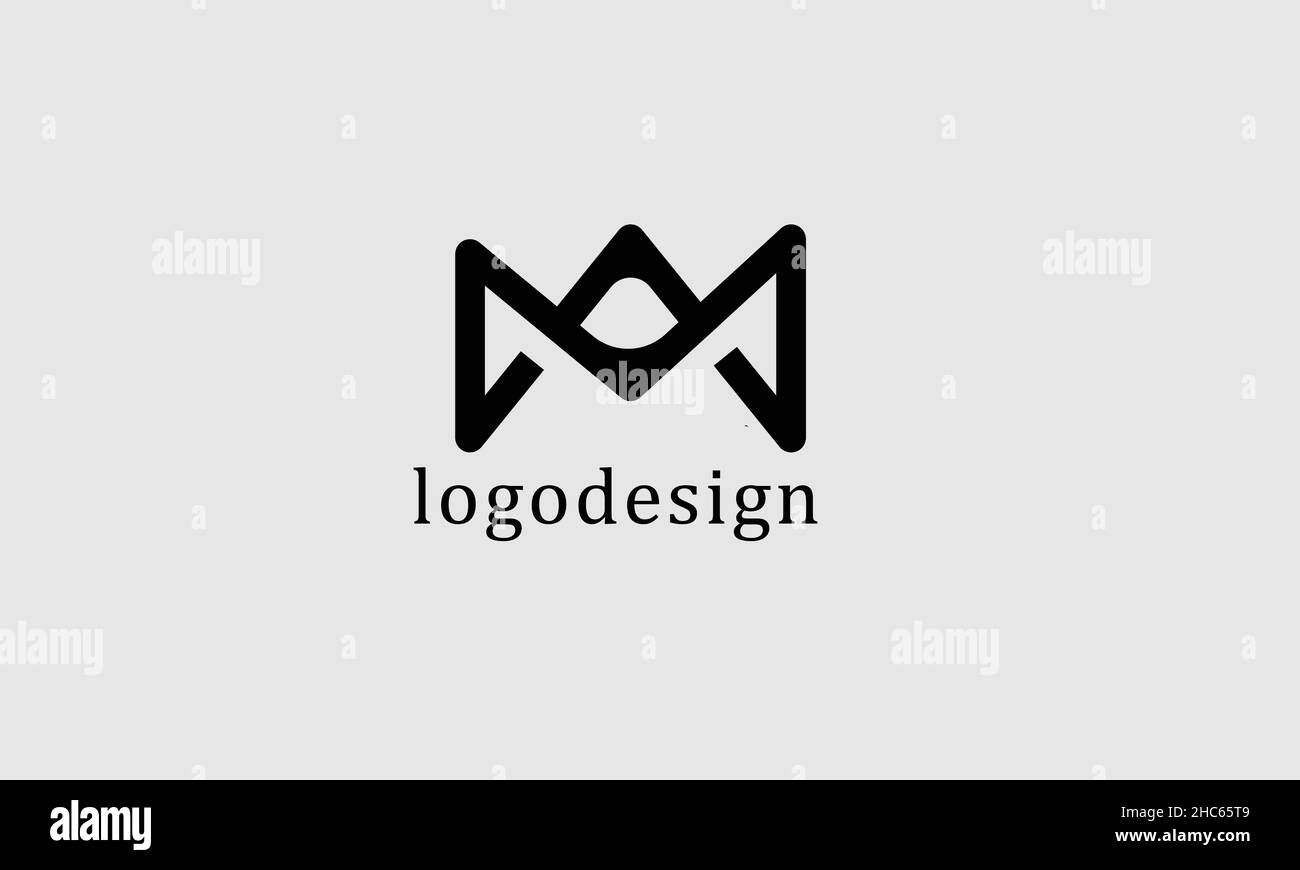 Letter emblem logo vector Black and White Stock Photos & Images - Alamy