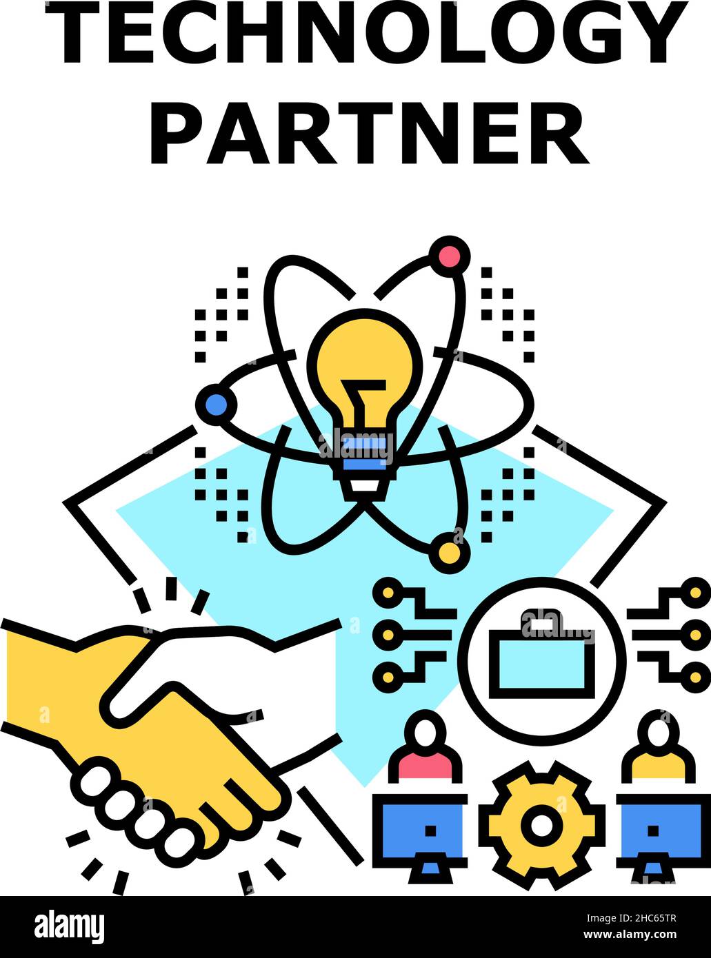 Technology partners icon vector illustration Stock Vector Image & Art ...