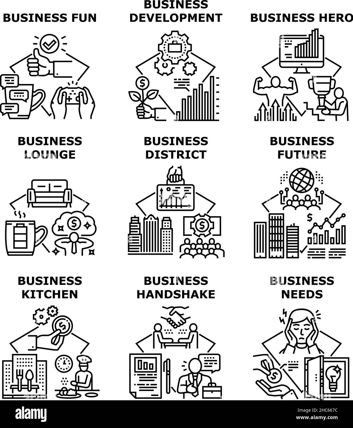 Happy woman business handshake Black and White Stock Photos & Images ...