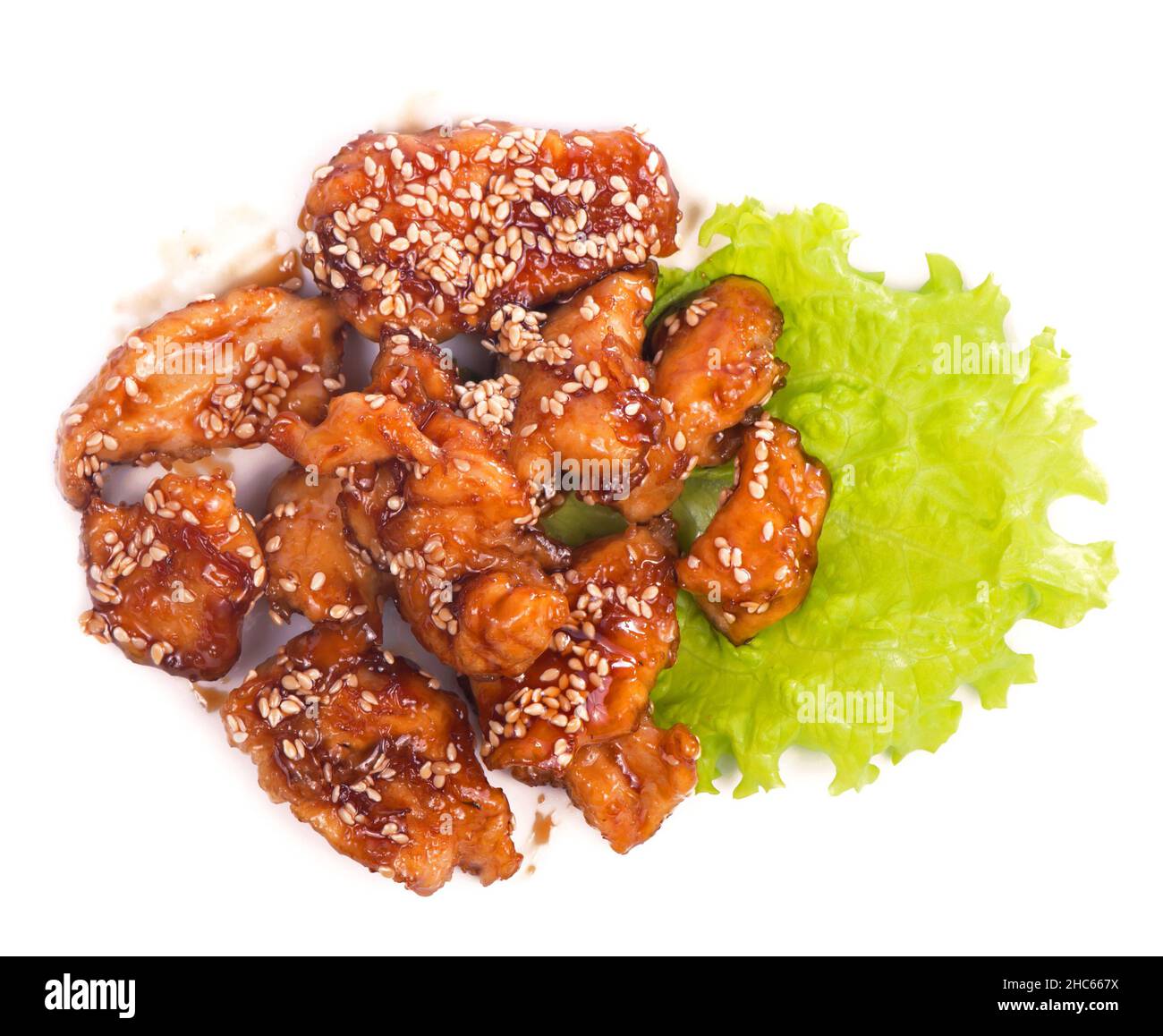 White meat pieces fried in Cut Out Stock Images & Pictures - Alamy